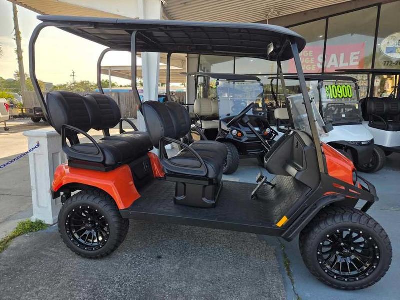 2025 E-Z-GO Liberty ELiTE Lithium Solar Flare 4-Passenger Electric Golf ...